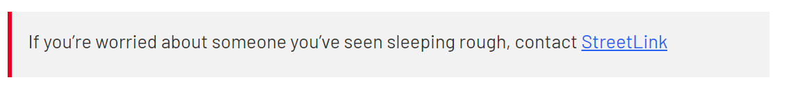 Inline callout component